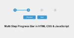 Multi Step Progress Bar in HTML CSS & JavaScript